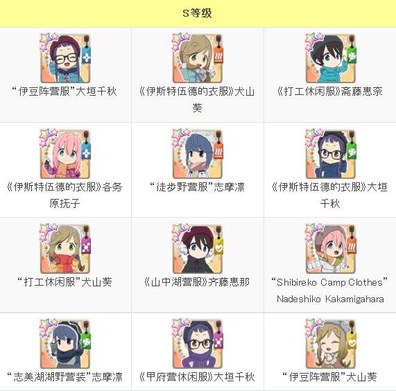 搖曳露營|T0首抽角色服裝排行榜一覽_18183新遊戲