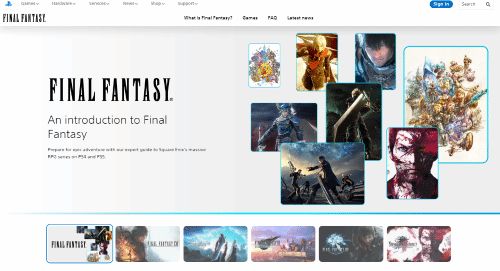 索尼PS上線《最終幻想》專題網站 介紹系列起源_18183新遊戲