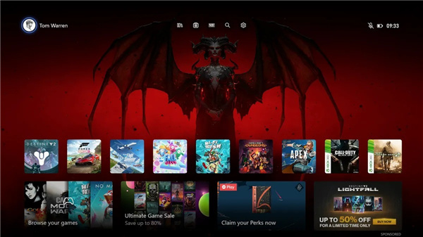 微軟全新 Xbox Home UI 現已陸續進行更新_18183新遊戲