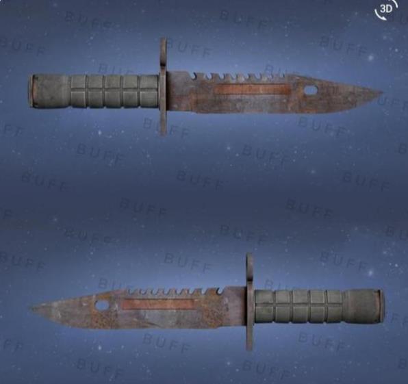CSGO|M9刺刀外表生鏽買什么磨損_18183新遊戲