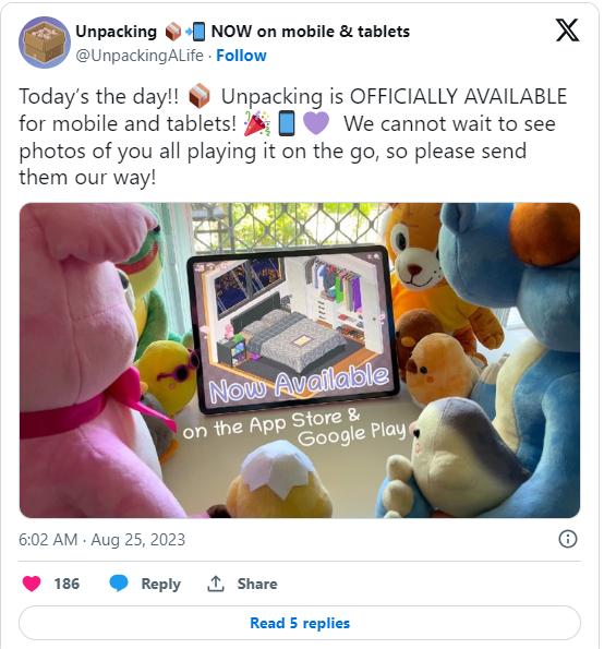 《Unpacking》App Store／Google Play 上市！經典獲獎益智休閒大作手機也能玩得到_18183新遊戲