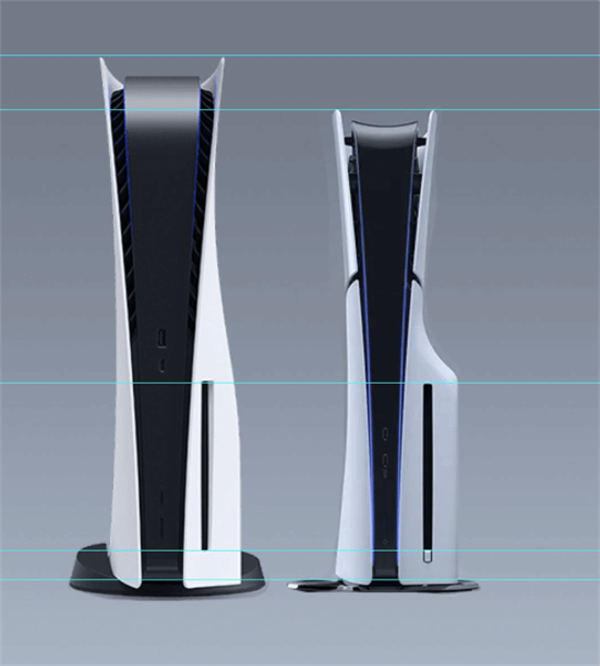 PS5新款vs老款外形對比：小了一圈_18183新遊戲