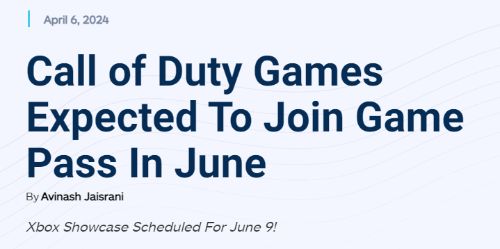 曝《COD》新作將亮相Xbox展會 舊作或6月加入XGP_18183新遊戲